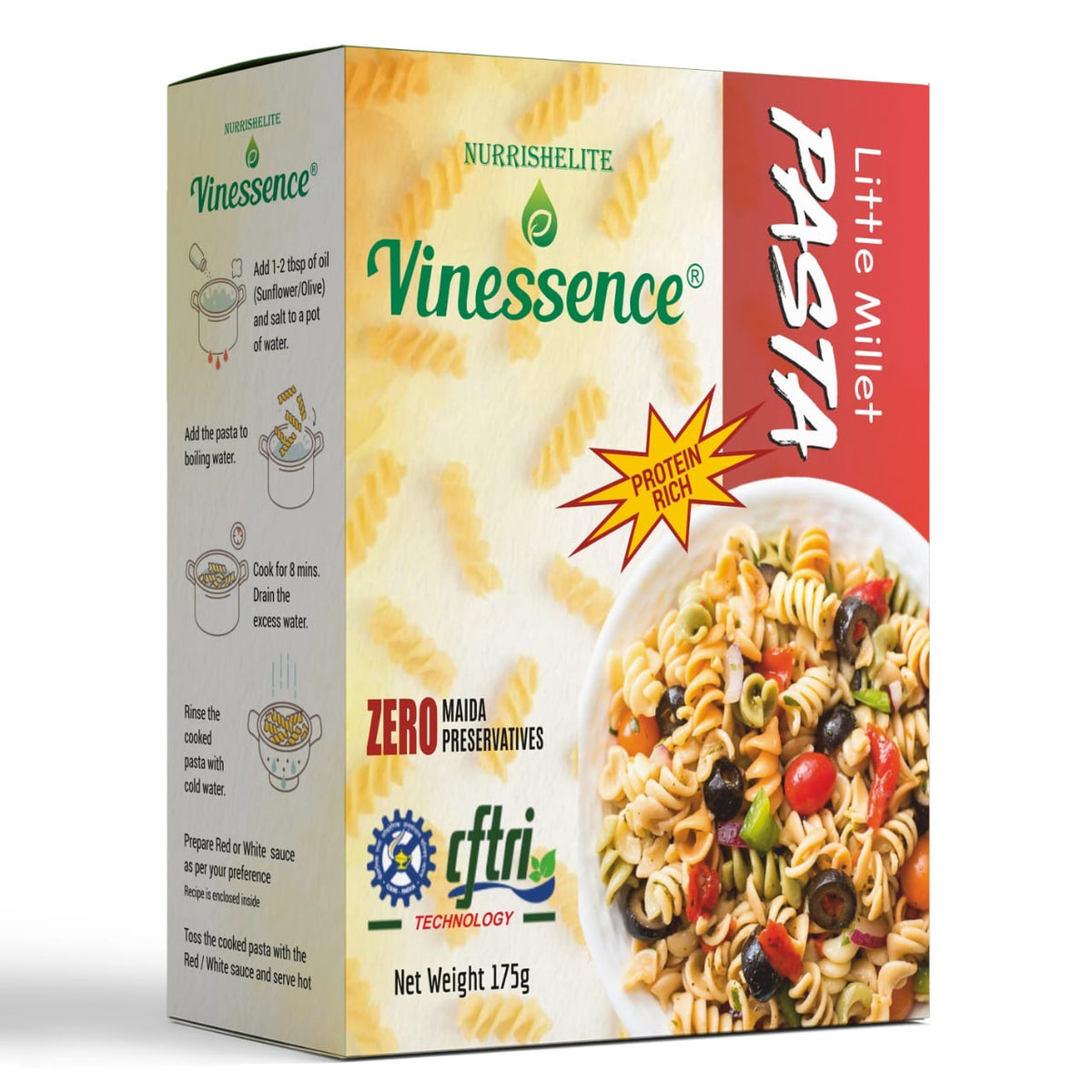 Vinessence SPROUTED LITTLE MILLET PASTA – Sunshinebaby Products